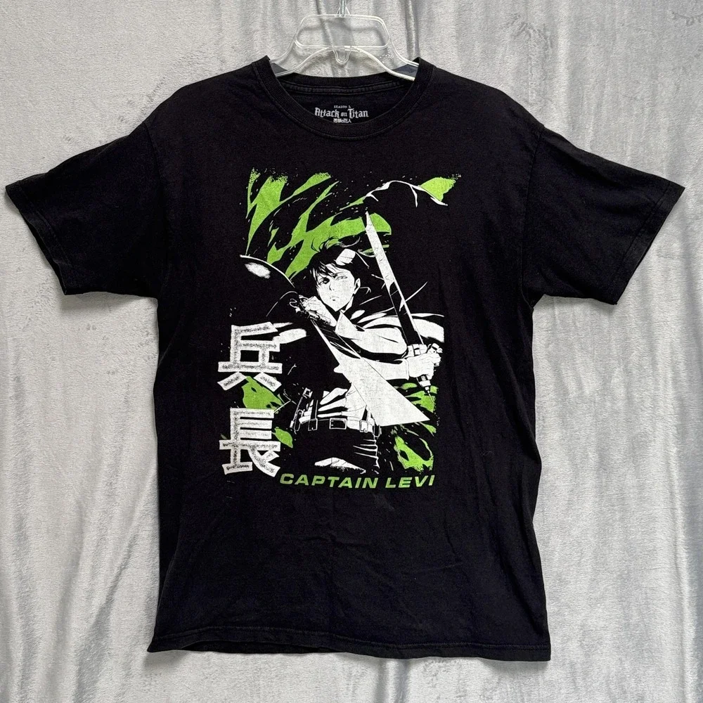 Ripple Junction | Shirts | Attack On Titan Shirt Mens Medium Captain ...